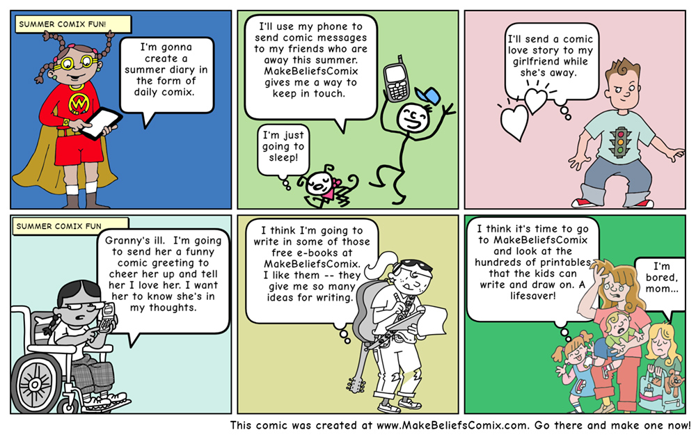 Creating Digital Comic Strips With MakeBeliefsComix Encourages Children To Write Read And 