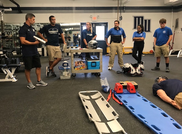 Athletic Training Staff Meets with EMS and Physicians to Practice ...