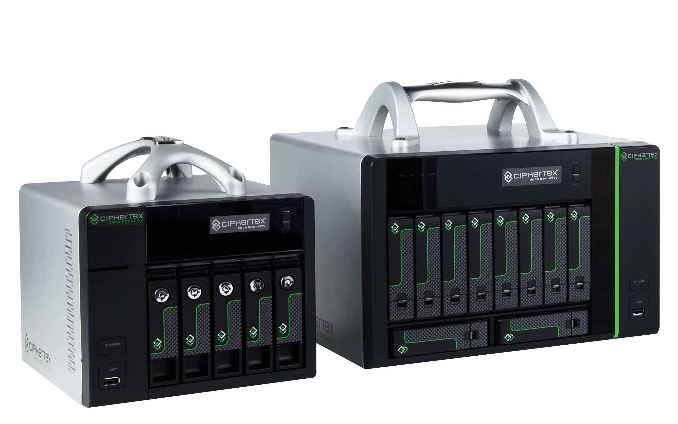 Ciphertex Debuts New Secure 10-Bay Portable and 12-Bay Rackmount 1GbE ...