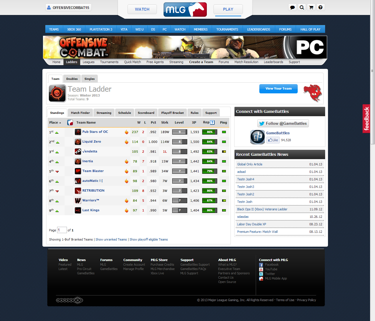 How Do Gamebattles Ladders Work at Rickey Park blog