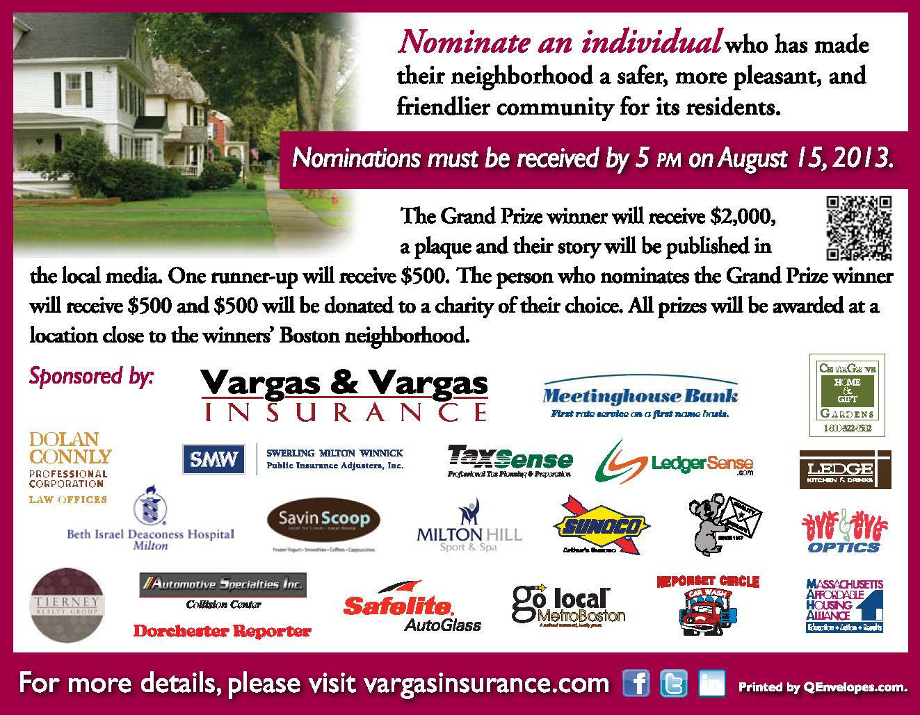 5th Annual Boston's Best Neighbor Award - Call for Nominations