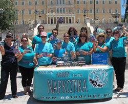 Greek Scientologists Spread Truth About Drugs