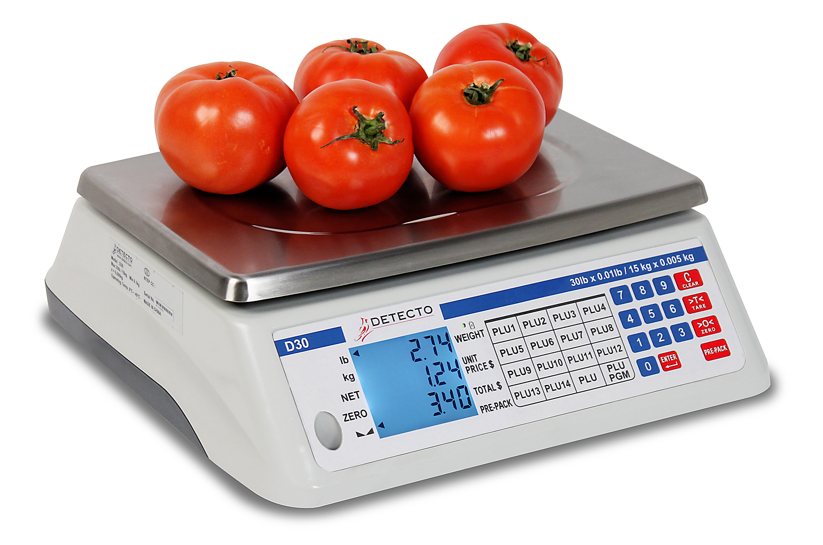 DETECTO's New D Series Price Computing Scales with 99 PLUs