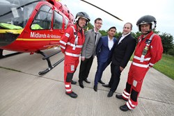 WAE+ Pledges £10,000 to Midlands Air Ambulance in 2013