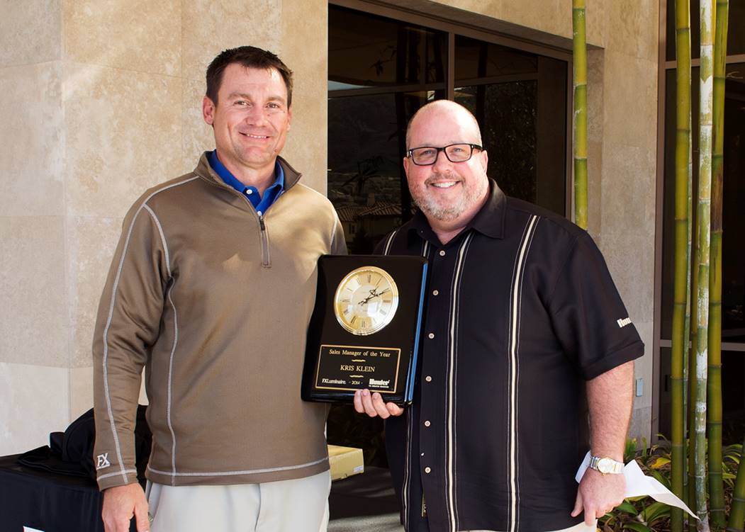 Kris Klein Named FX Luminaire Sales Manager of the Year