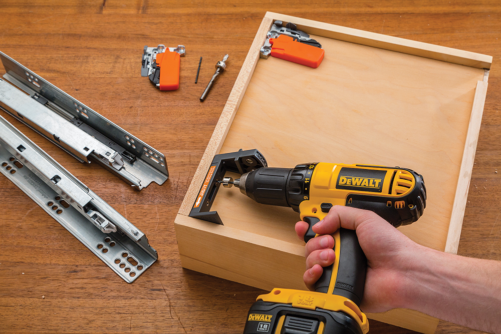 Woodworking Tools FastCap 15-Degree Drawer Drilling Jig - Cabinet ...