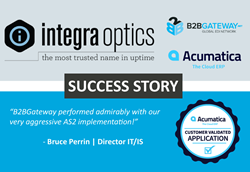 B2BGateway Completed a Customized Acumatica Integration Between Integra ...