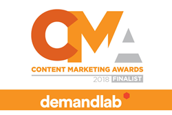 DemandLab Was Selected as a Finalist in the 2018 Content Marketing Awards