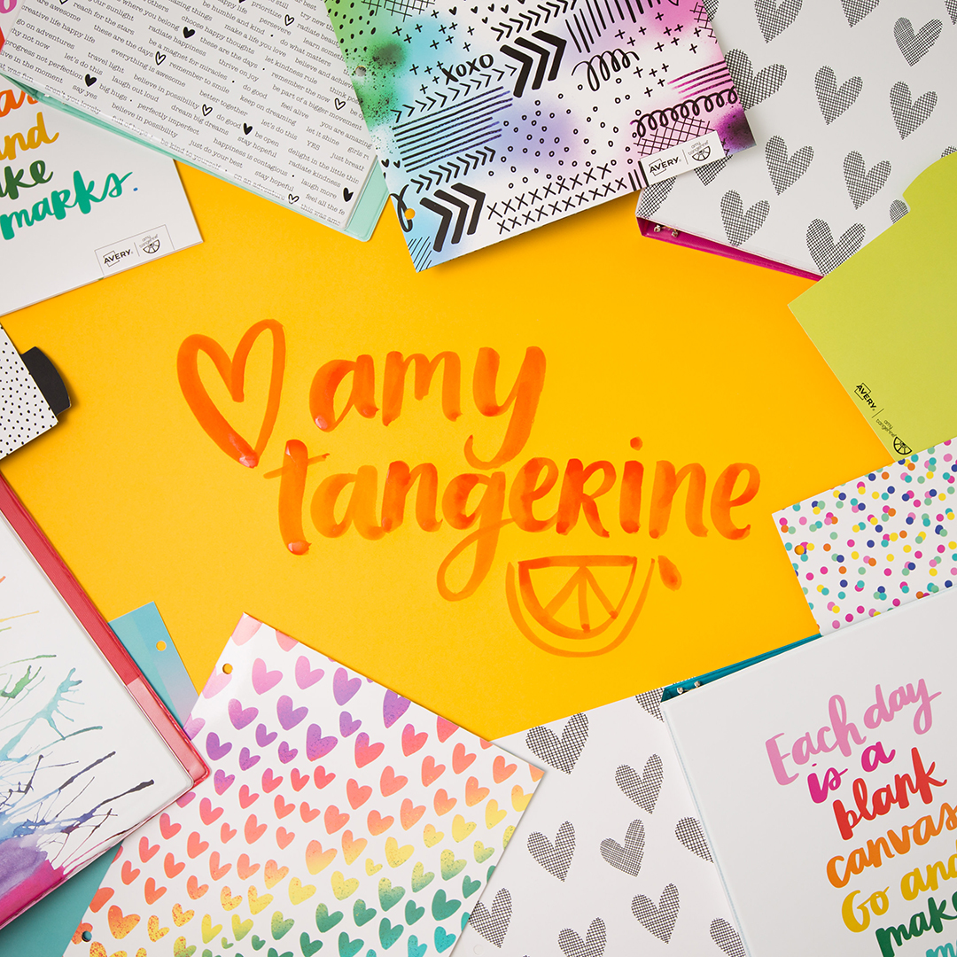 Introducing the Avery® and Amy Tangerine® Collection