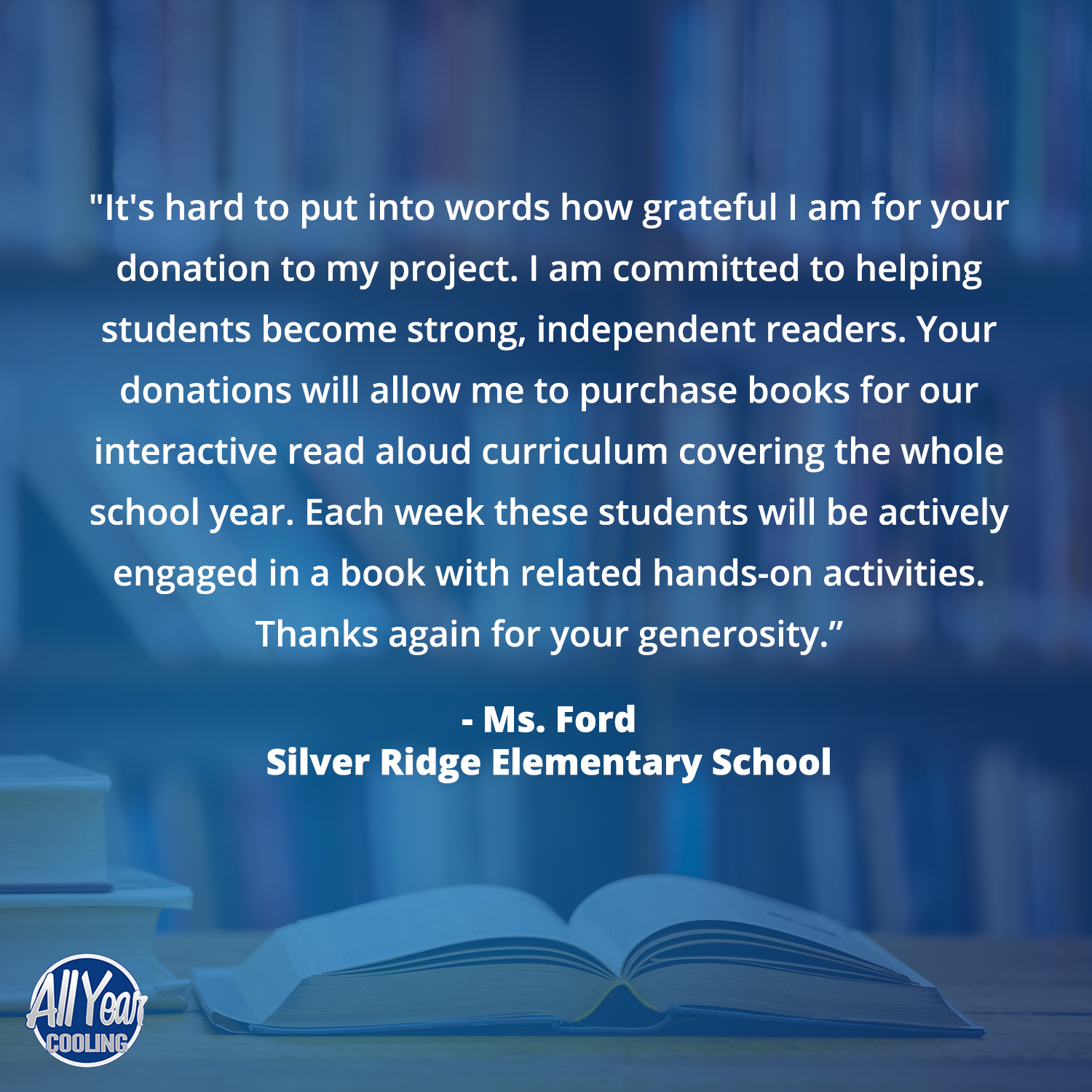 All Year Cooling Gives Back to Community with Donation to Silver Ridge ...