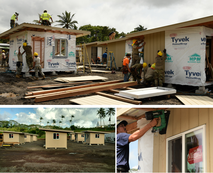 Milgard Partners with HPM to build Micro Shelters for Big Island Evacuees