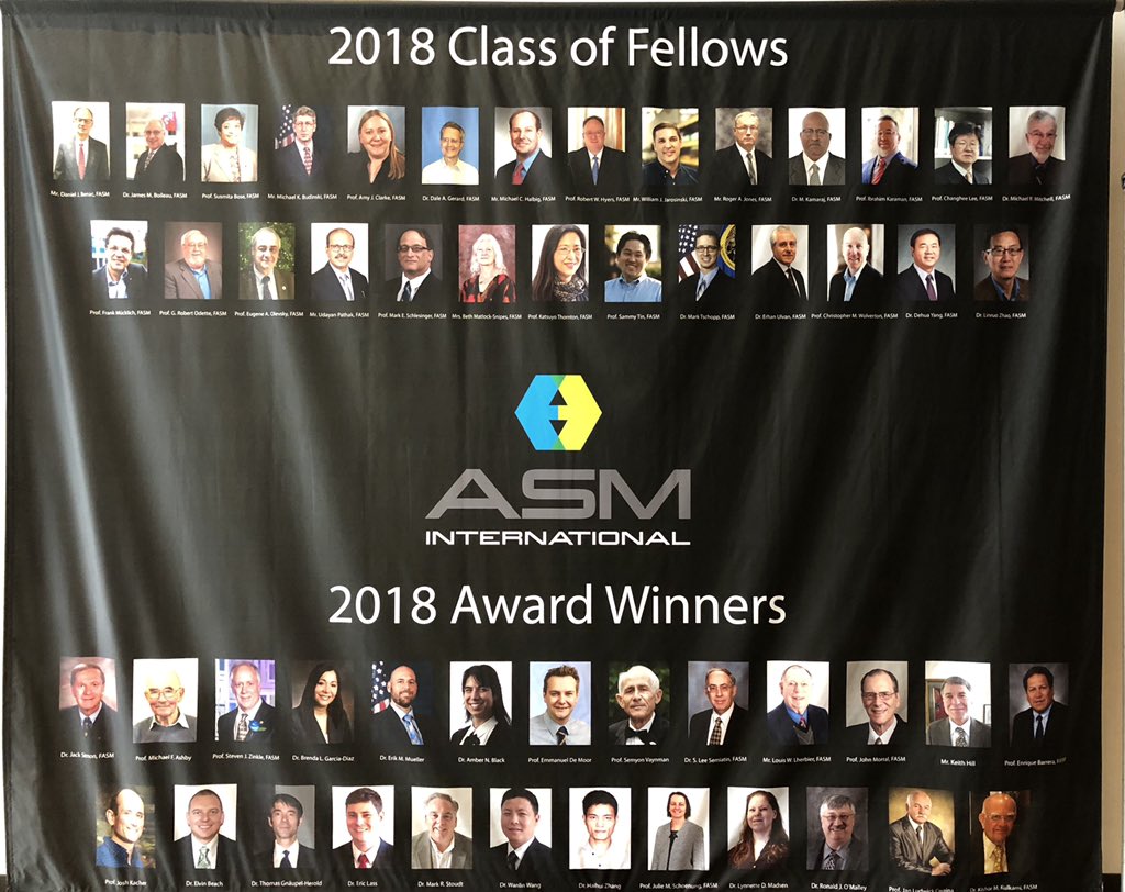 ASM International Bestows a Variety of Awards for Materials Science ...