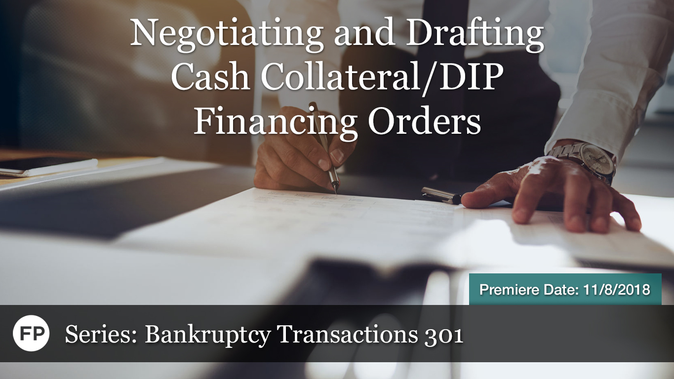 Financial Poise™ Announces “Negotiating and Drafting Cash Collateral ...