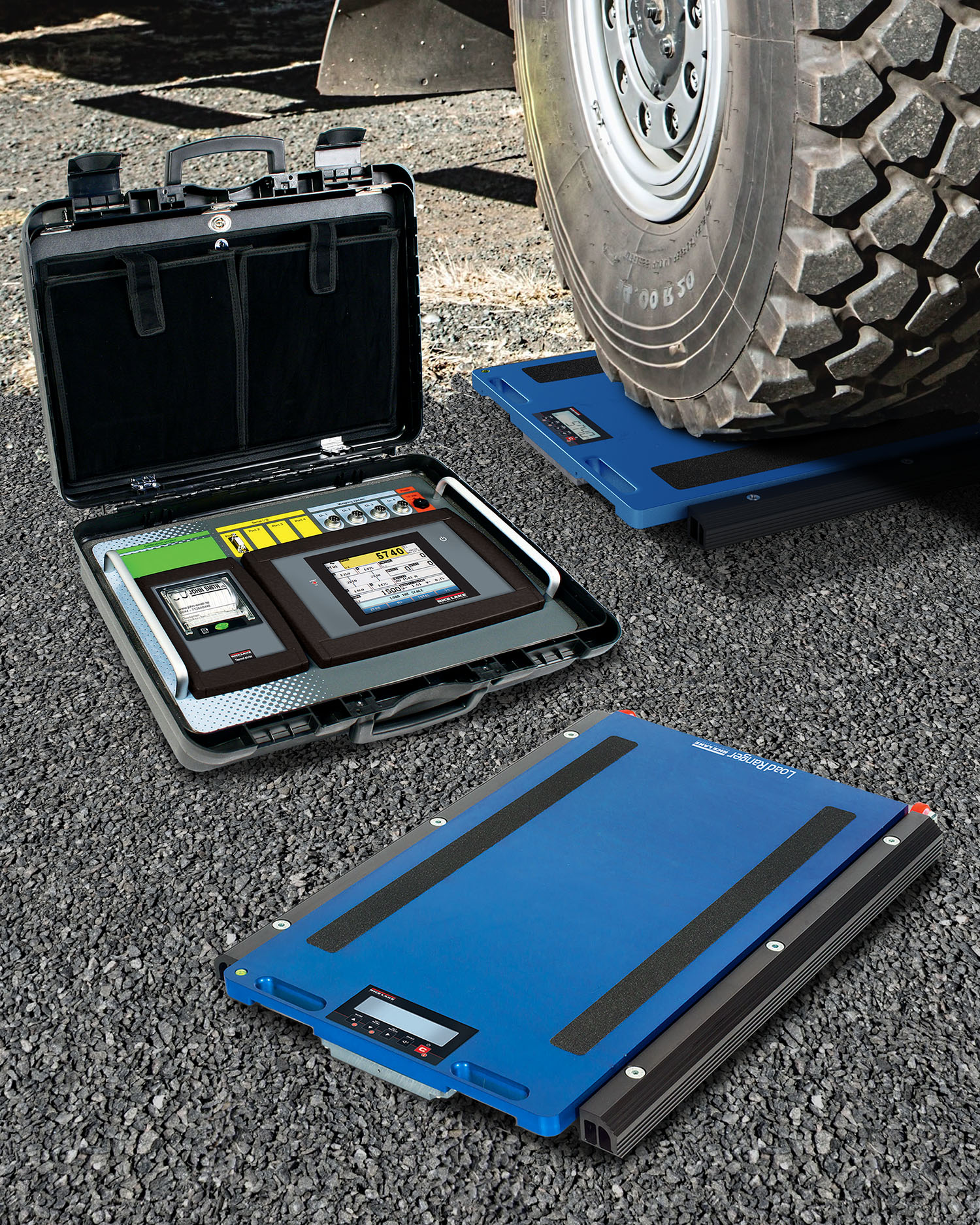 The New Alliance Load Ranger Wireless Wheel Pad Scale Provides Load ...