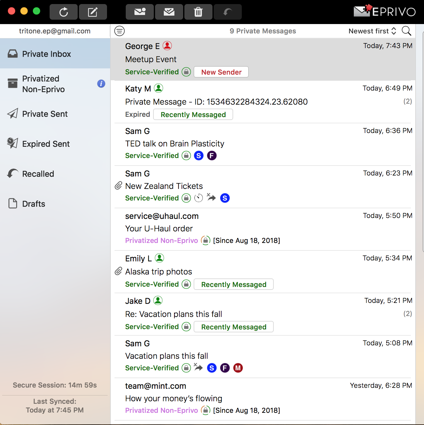 EPRIVO Private Email Service for Consumers that Works with Existing ...