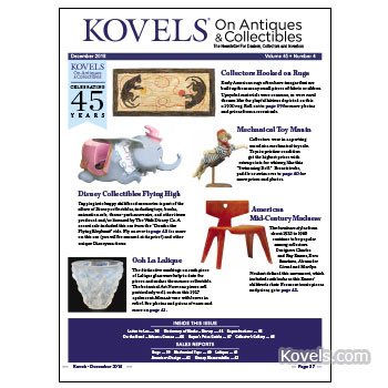 Kovels On Antiques & Collectibles December 2018 Newsletter Available