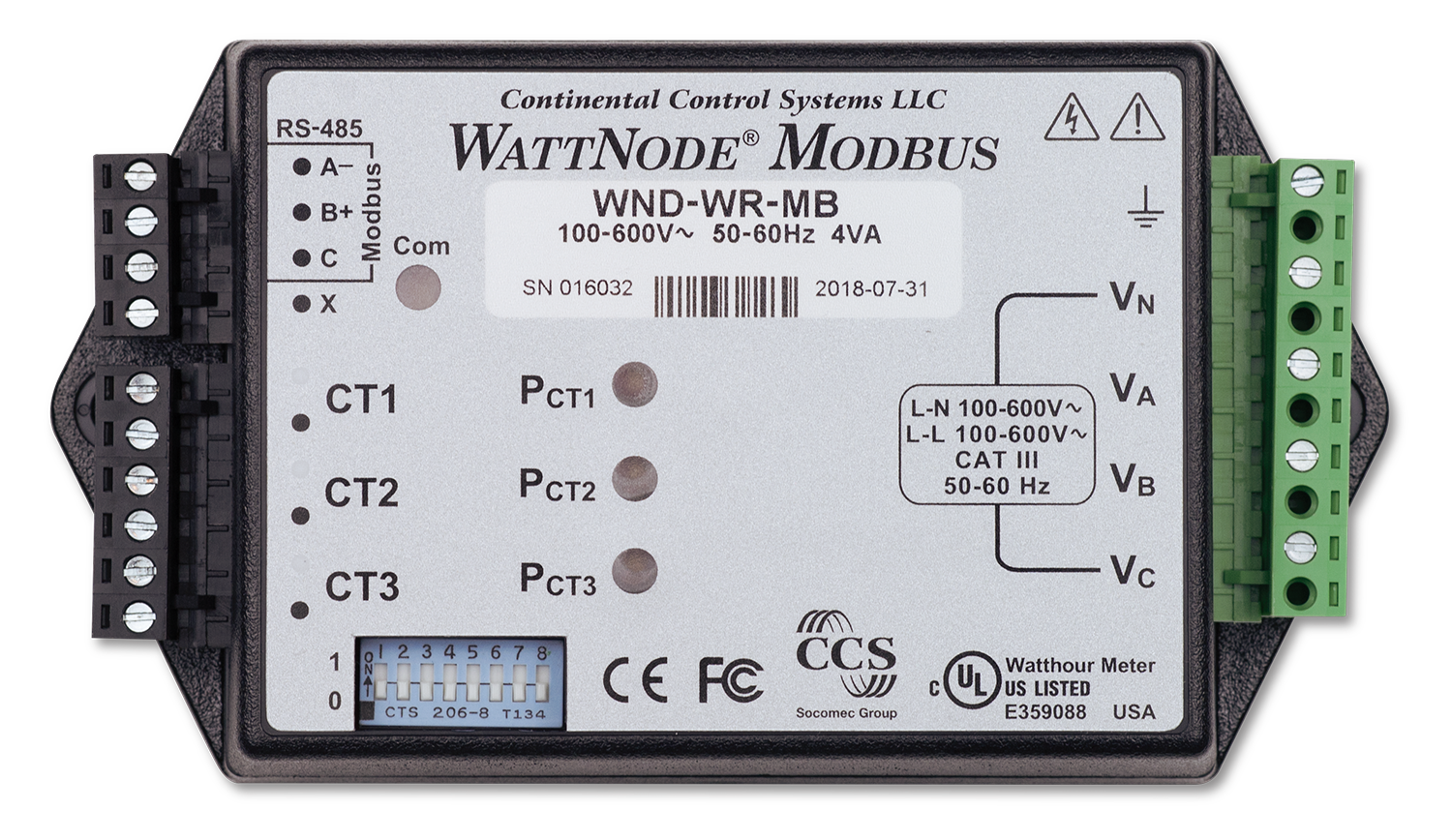 Continental Control Systems Announces the Release of the New WattNode ...