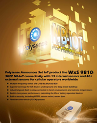 Polysense Announces 3rd IoT Product Line WxS 9810: 3GPP Nb-IoT/eMTC Connectivity With 13 ...