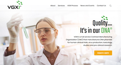 Plasmid Manufacturer VGXI Announces Launch of its New Website