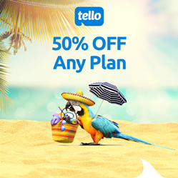 Tello Mobile Unveils the Best Summer Deal: 50% Off Any Plan
