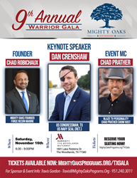 Dan Crenshaw & Chad Prather Announced As Keynote and MC For Prestigious Veterans Charity Fundraiser