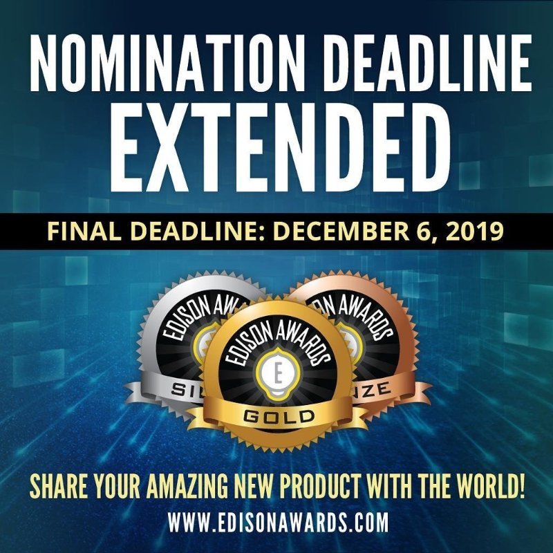 Edison Awards Announces Nomination Deadline Extension to December 6, 2019