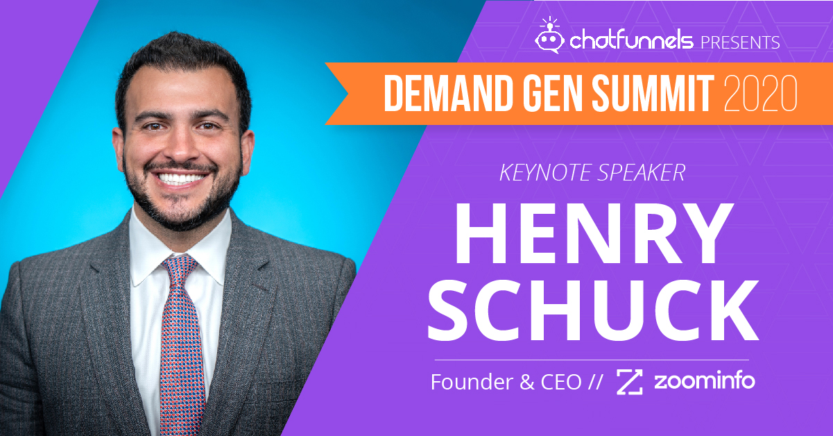 ChatFunnels Announces Henry Schuck CEO of ZoomInfo as Keynote Speaker ...
