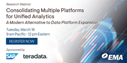 EMA Webinar to Present a Modern Alternative to Data Platform Expansion