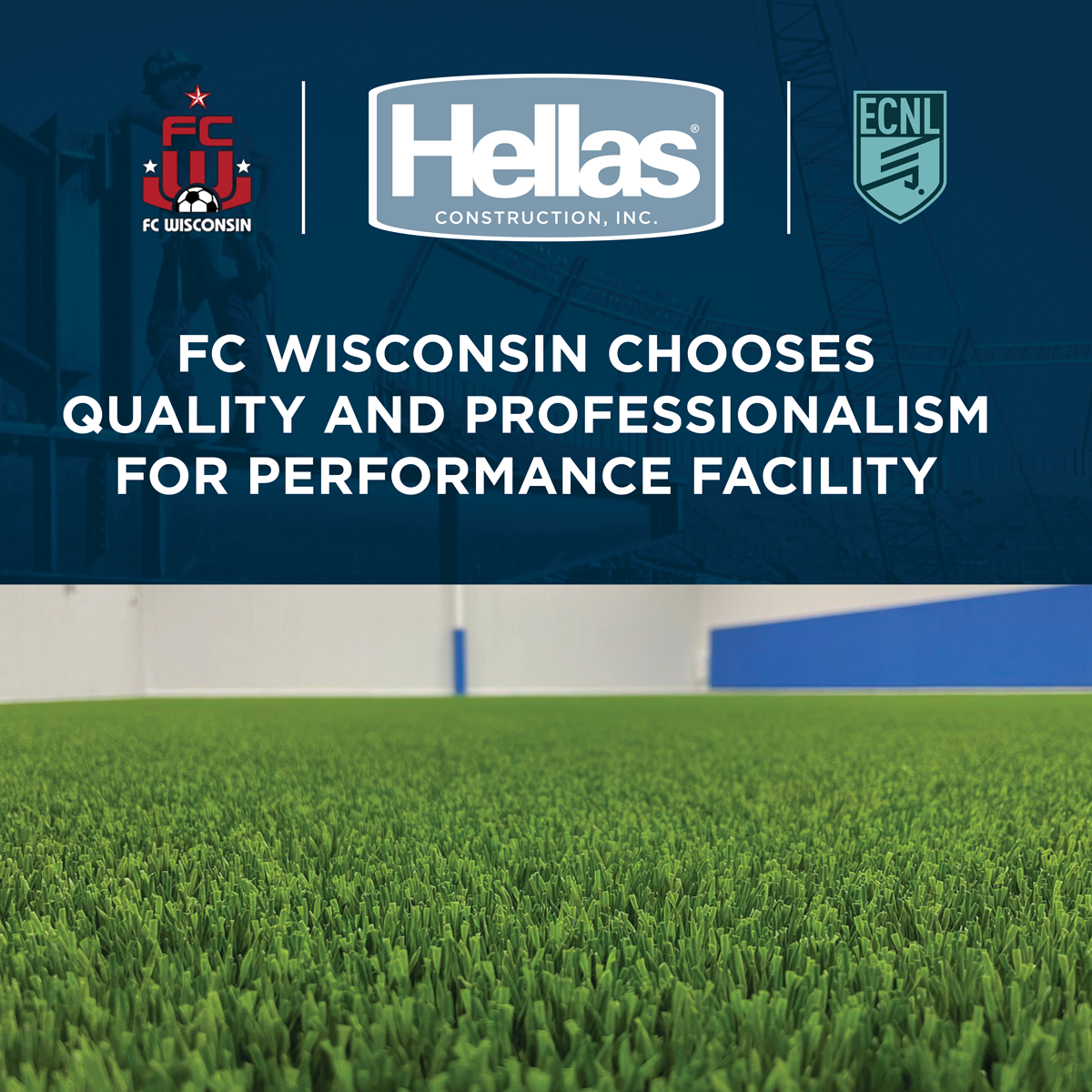 Largest Soccer League "Raises The Game" With Hellas Construction