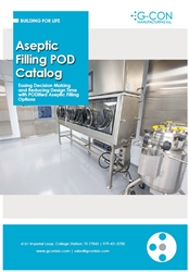 G-CON Manufacturing Launches New Aseptic Fill/Finish POD® Catalog