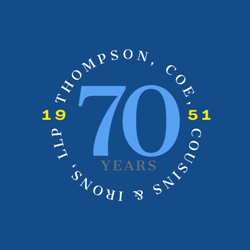 Premier Litigation Firm Thompson Coe Celebrates 70th Anniversary