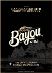 Bayou® Rum Announced as the Official Rum of the New Orleans Saints