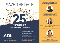 ADL to Honor Pillars of the Atlanta Legal Community for Promoting ...