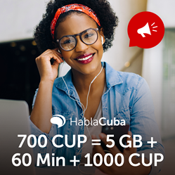 New promo for international top ups to Cuba, on HablaCuba.com