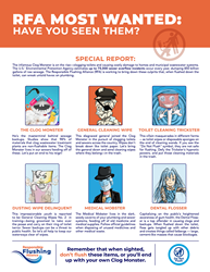 Responsible Flushing Alliance Shares "Most Wanted" Poster of Items ...