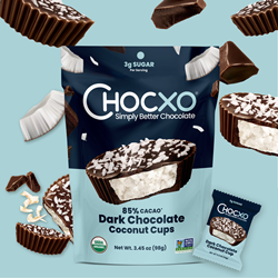Chocxo Launches New Dark Chocolate Coconut Cups at Expo West 2023