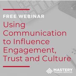 Webinar on Using Communication to Influence Employee Engagement
