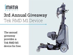 Matia Mobility Announces 3rd Annual Giveaway for Tek RMD M1 Device