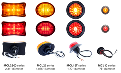 Optronics Introduces Uniquely Shaped MCL Series Marker/Clearance Lights